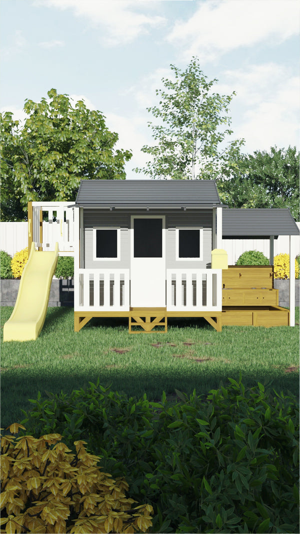 Delightful Shack Cubby with Mud Kitchen by Kidzshack– Kids Toys Warehouse