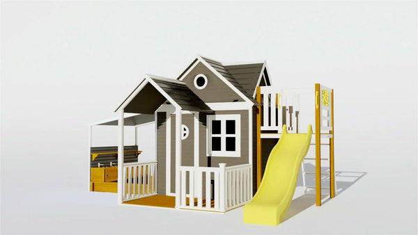 Jolly Shack Cubby with Mud Kitchen by Kidzshack– Kids Toys Warehouse