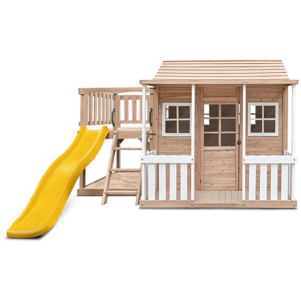 Lifespan Kids Finley Cubby House with 1.8m Slide (Yellow)– Kids Toys ...