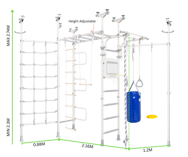 Monkey Bars Swedish Explorer Bundle - No Drill - TINNITOTS– Kids Toys ...
