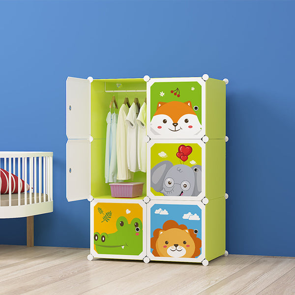 Soga 6 Cubes Animal Design Portable Foldable Storage– Kids Toys Warehouse