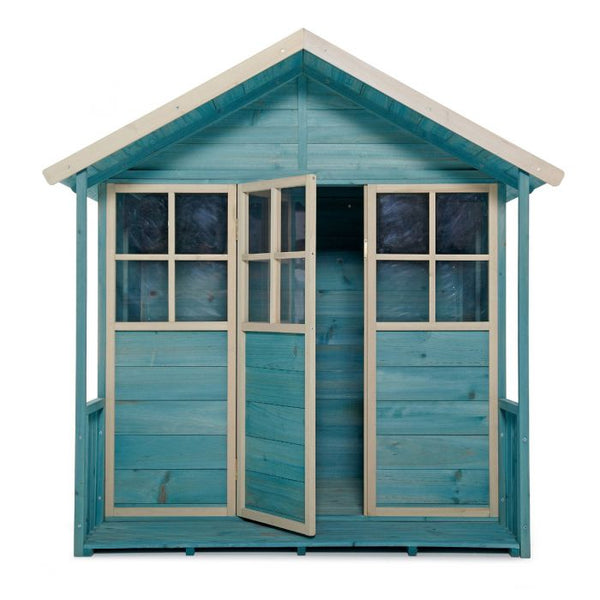 Deckhouse Wooden Playhouse - Teal by PlumPlay– Kids Toys Warehouse