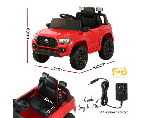 Kids Electric Ride On Car Toyota Tacoma Off Road Jeep Toy Cars Remote ...